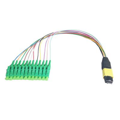 China 0.9mm OFNR LSZH G657A1 MPO Breakout Cable MPO MTP assemblies for sale