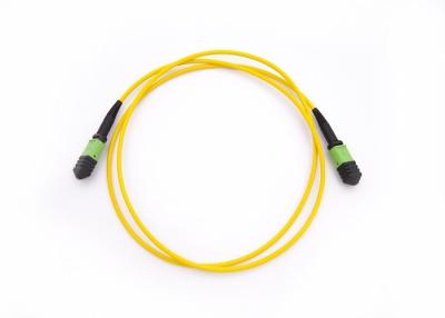 China 8F Female MPO To MPO Fiber Optic Cable Patch Cord With G657A1 / LSZH Cable for sale