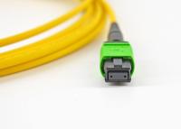 China 8F Female MPO To MPO Fiber Optic Cable Patch Cord With G657A1 / LSZH Cable for sale