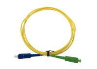 China SC / UPC to SC / APC simplex 3.0mm fiber optic patch cord singlemode G652D LSZH for sale