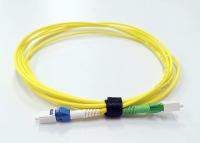 China LC / UPC - LC / APC SM simplex fiber optic patch cord 3.0mm G652D LSZH for sale