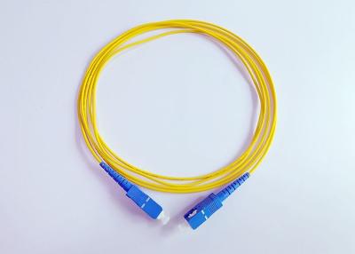 China SC/UPC-SC/UPC simplex 2.0mm Ftth fiber optic patch cord singlemode G652D LSZH for sale