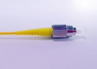 China FC / UPC - FC / UPC Fiber Optic Patch Cord High Performance With Yellow Boot for sale