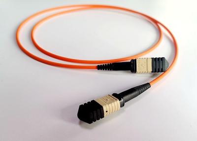 China 12F Senko MPO Patch Cable Low Loss With OM2 LSZH Cable QC Tested Durable for sale