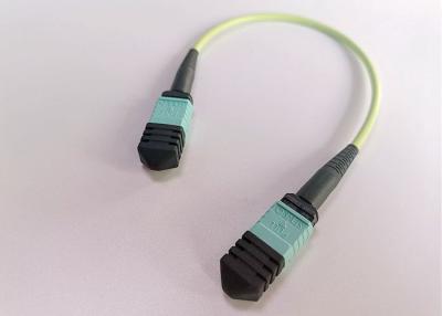 China Male To Female MPO Patch Cable LSZH Material Crush Resistance For Communication System for sale