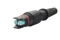 China IP68 Water Resistant Harsh Environment Cable Assemblies LC DX Connector OptiTap for sale