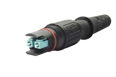 China IP68 Water Resistant Harsh Environment Cable Assemblies LC DX Connector OptiTap for sale