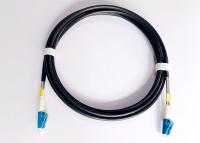 China Black TPU Single Mode Fiber Patch Cable , 5.0mm Armoured Electrical Cable for sale