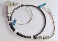 China 8F Harsh Environment Cable Waterproof Fiber Optic Cable , LC - LC Upc Patch Cord With Fannout Kit for sale