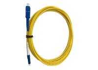 China 10 Gigabit Simplex Sm Patch Cord , SC / UPC - LC / UPC Fiber Optic Jumper Cables for sale