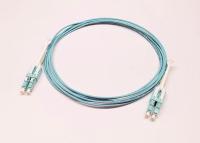 China OM3 3M Multimode Fiber Optic Cable , Multimode Optical Cable With Push Pull Tab for sale