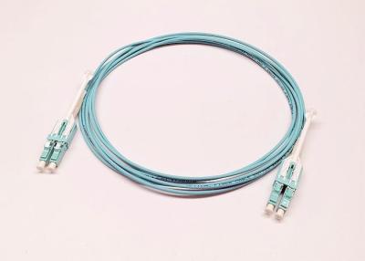 China OM3 3M Multimode Fiber Optic Cable , Multimode Optical Cable With Push Pull Tab for sale