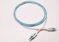 China OM3 3M Multimode Fiber Optic Cable , Multimode Optical Cable With Push Pull Tab for sale