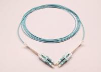China OM3 3M Multimode Fiber Optic Cable , Multimode Optical Cable With Push Pull Tab for sale