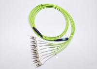 China 16 Core Low Loss Duplex Patch Cord , 3.0mm Multimode LSZH Om5 Fiber Optic Cable for sale