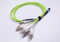 China 16 Core Low Loss Duplex Patch Cord , 3.0mm Multimode LSZH Om5 Fiber Optic Cable for sale