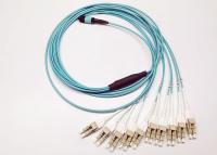 China MPO To LC Duplex Uniboot MPO Fanout Cable 20 Core Multimode For QSFP Module for sale