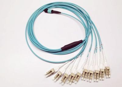 China MPO To LC Duplex Uniboot MPO Fanout Cable 20 Core Multimode For QSFP Module for sale