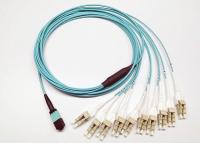 China MPO To LC Duplex Uniboot MPO Fanout Cable 20 Core Multimode For QSFP Module for sale