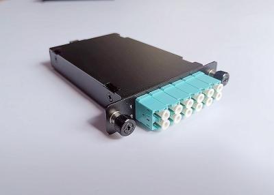 China OM3 Fiber Optic Patch Panel Rack Mount For Drawer Rack LC Uniboot HD Patch Cord for sale