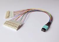 China 0.9mm OM4 Mtp Breakout Cable 12 Fibers Multimode For Cassettes for sale