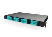 China 96 Port 8 Pcs Fiber Optic Enclosure Box , 12F Cassette Max Rack Mount Fiber Enclosure for sale
