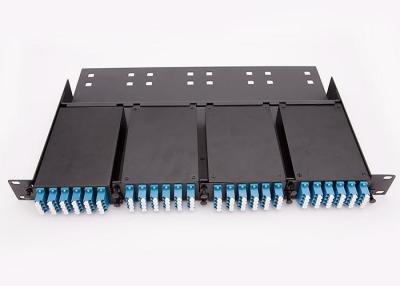 China Data Center MPO Splitter Cassette No Cover , 96 Cores Max 4 Pcs Wall Mount Fiber Enclosure for sale
