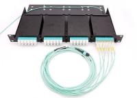 China Data Center MPO Splitter Cassette No Cover , 96 Cores Max 4 Pcs Wall Mount Fiber Enclosure for sale