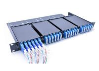 China Data Center MPO Splitter Cassette No Cover , 96 Cores Max 4 Pcs Wall Mount Fiber Enclosure for sale
