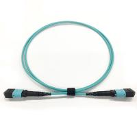 China OM3 - 300 MPO Patch Cable 12F US Conec MTP - MTP Trunk Cable Assemblies for sale