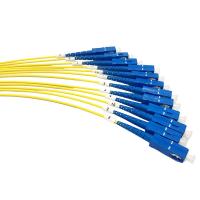China G657A1 Fiber MPO Fanout Cable UPC / APC Polish Type 3D Interferometer Tested for sale