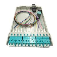 China Multimode Mtp To Lc Cassette , 12 Fibers Plastic Fiber Optic Cassette for sale