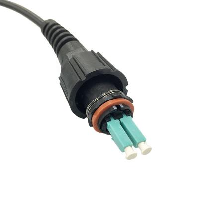 China Base Stations Lc To Lc Connector , 2 Fiber ODVA IP Lc Duplex Connector for sale