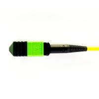 China Single Mode 3.0mm Mpo To Mpo Cable Yellow Color B polarity for 40G / 100G Protocols for sale