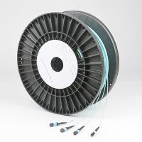 China MPO - MPO OM3 - 300 Pre Terminated Multi Fiber Cables 48F With Plastic Spool for sale