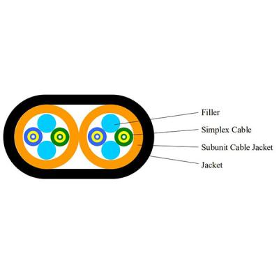China Parallel Outdoor Fiber Optic Cable 4F For Wireless Base Station Easy To Strip for sale