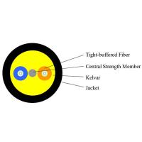 China Flame Retardant Outdoor Fiber Patch Cable , High Strength 2 Core Outdoor Cable for sale