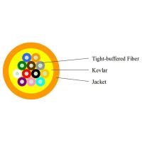 China Small Bending Radius Indoor Fiber Optic Cable 4F To 48F Distribution Soft for sale