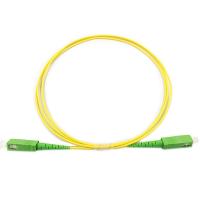 China Rugged Yellow Fiber Optic Patch Cord SC / APC - SC / APC For Telecommunication for sale