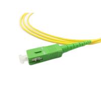 China Rugged Yellow Fiber Optic Patch Cord SC / APC - SC / APC For Telecommunication for sale