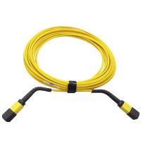 China 12F 3.0mm MPO Patch Cable LSZH Low Loss With Flexible Boot SM G657A1 Model for sale