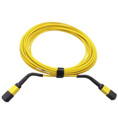 China 12F 3.0mm MPO Patch Cable LSZH Low Loss With Flexible Boot SM G657A1 Model for sale