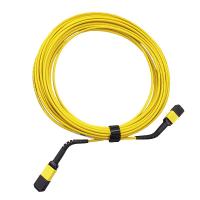 China 12F 3.0mm MPO Patch Cable LSZH Low Loss With Flexible Boot SM G657A1 Model for sale