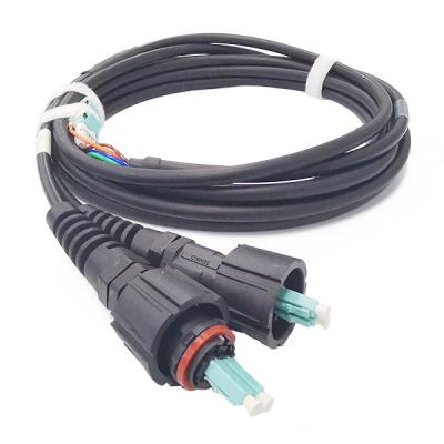 China 4F ODVA LC - LC Harsh Environment Cable Assembly Armored Waterproof For Base Station for sale
