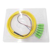 China 6F Fanout Single Mode Fiber Pigtails , High Performance SM Sc Apc Pigtail for sale