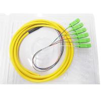 China 6F Fanout Single Mode Fiber Pigtails , High Performance SM Sc Apc Pigtail for sale