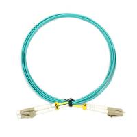 China OM3 1.5m Optical Patch Cord , 2 Fibers LSZH Lc Upc Cable For Telecom Network for sale