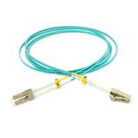 China OM3 1.5m Optical Patch Cord , 2 Fibers LSZH Lc Upc Cable For Telecom Network for sale