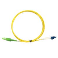 China Single Mode Fiber Optic Patch Cord Yellow Cable Color With High Density Connectors for sale