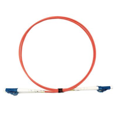China LC To LC DX Zipcord Fiber Optic Patch Cord Red Color - 40 - 85 °C Storage Temperature for sale
